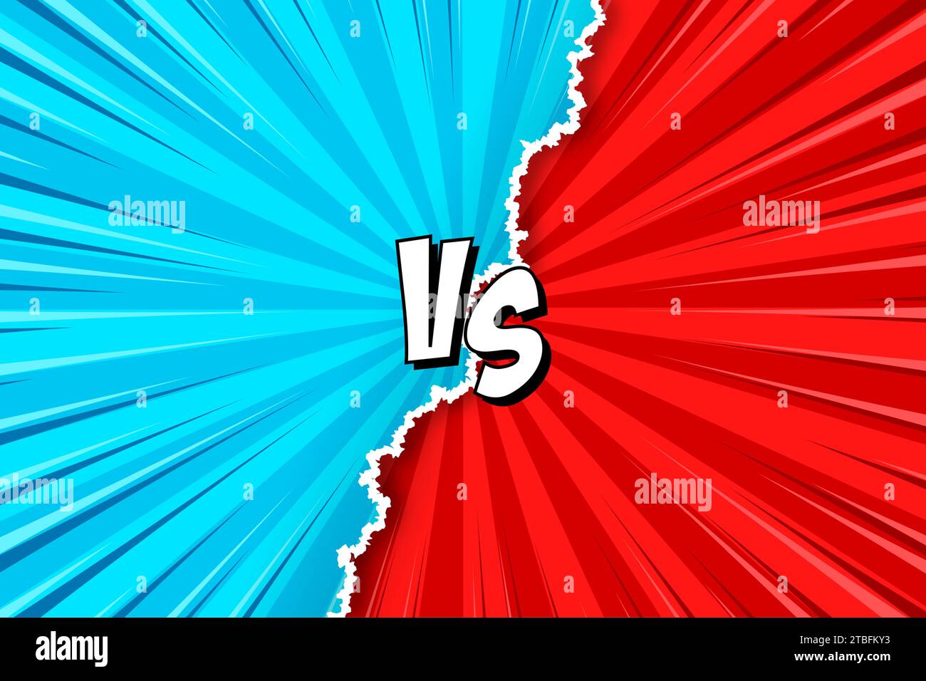 Cartoon comic background. Fight versus. Comics book colorful ...