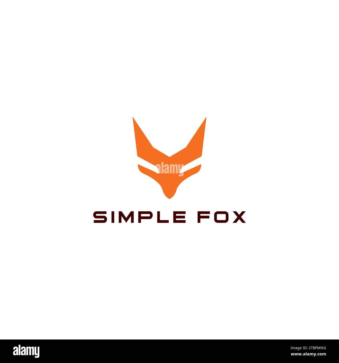 Simple Fox Logo Design. Fox Head Logo Stock Vector Image & Art - Alamy