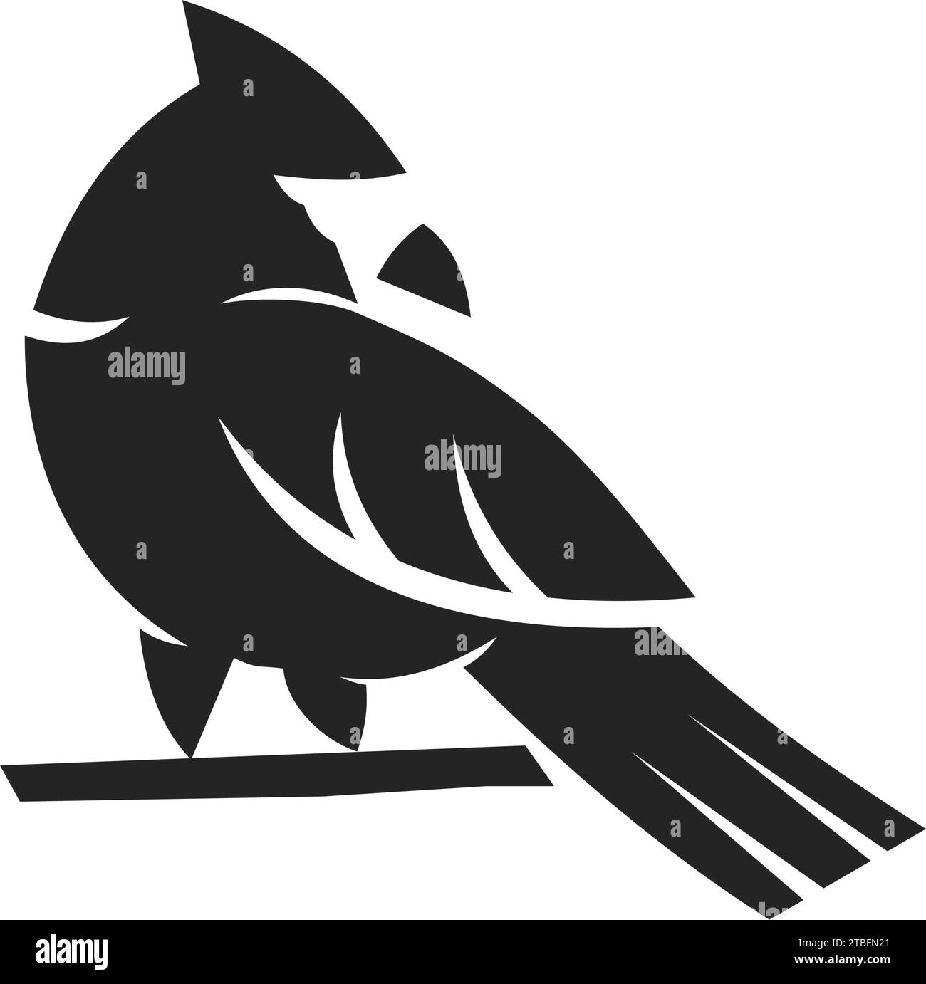 Cardinal Bird Logo template Isolated. Brand Identity. Icon Abstract ...