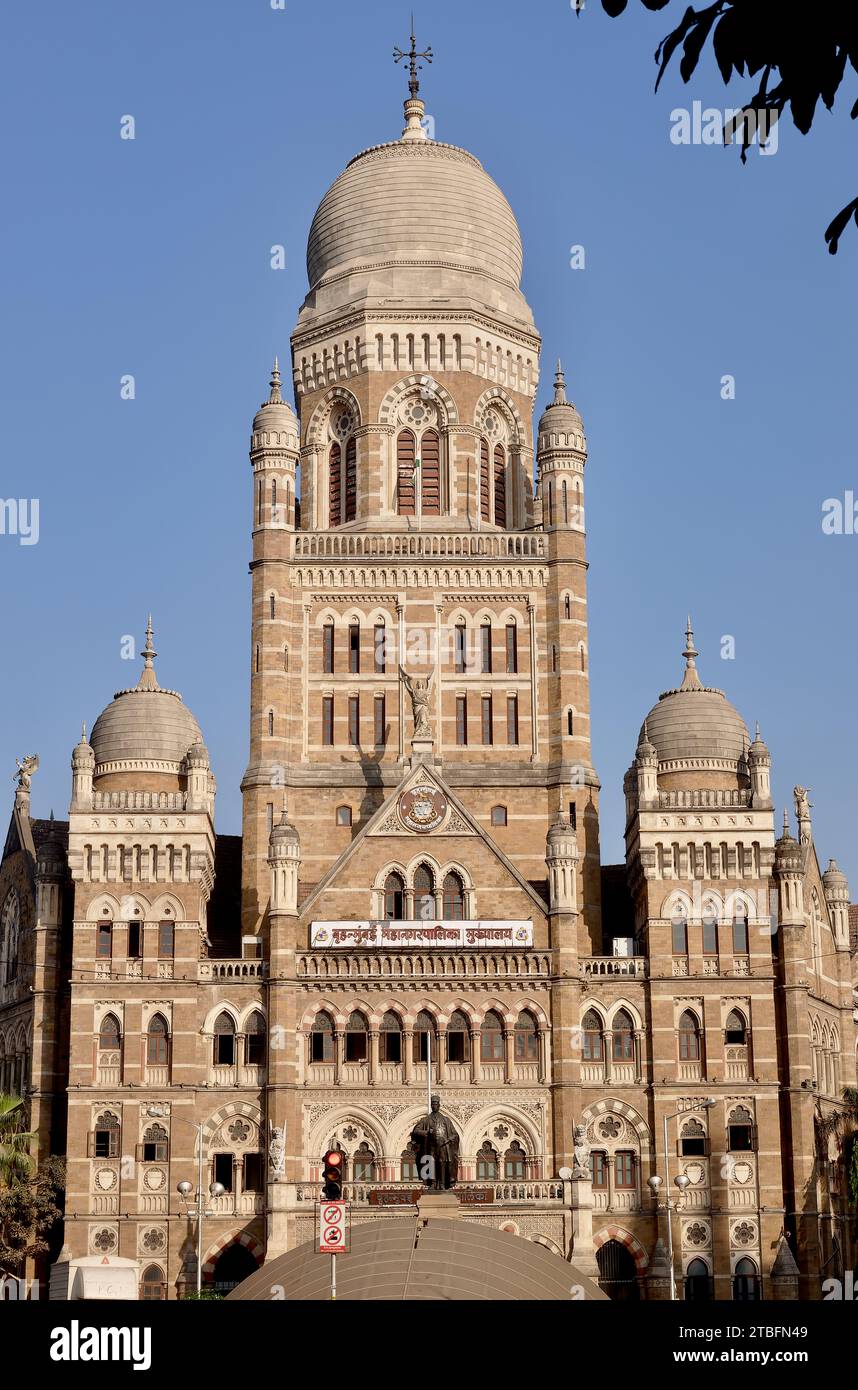 Architecture of mumbai municipal corporation building hi-res stock ...