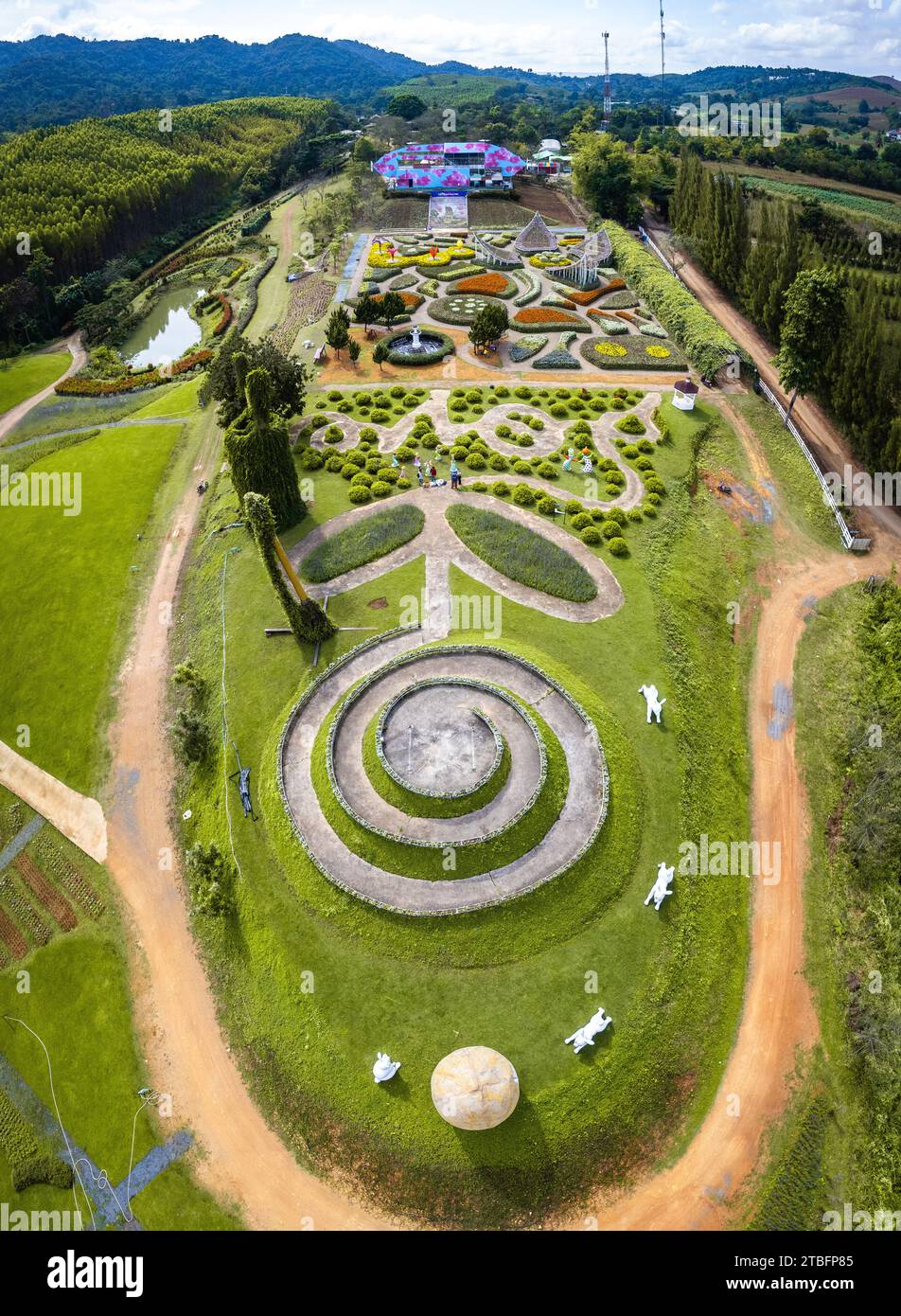 Flowers garden, Flora park in Khao Yai, Thailand Stock Photo - Alamy
