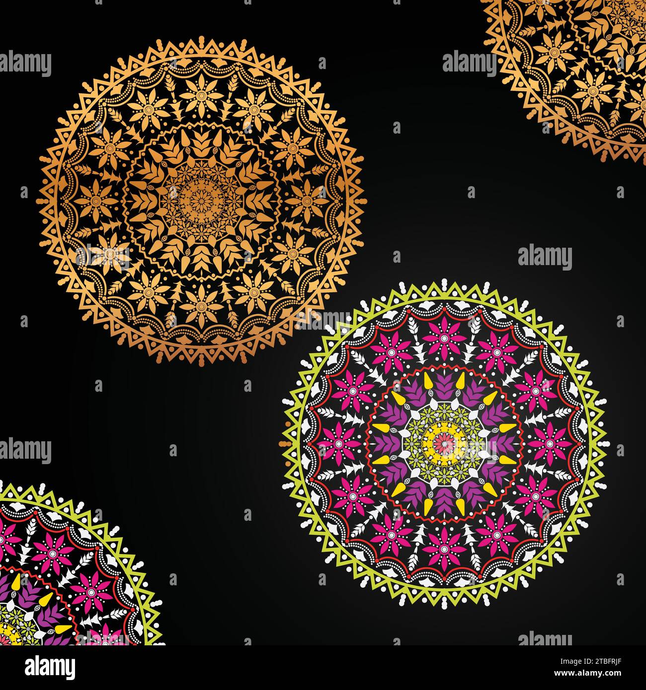 Mandala fractal hi-res stock photography and images - Alamy
