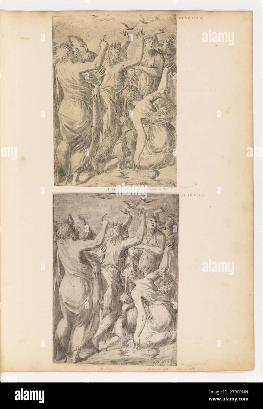 Moses Showing the Quails to the Israelites 1927 by Andrea Schiavone ...