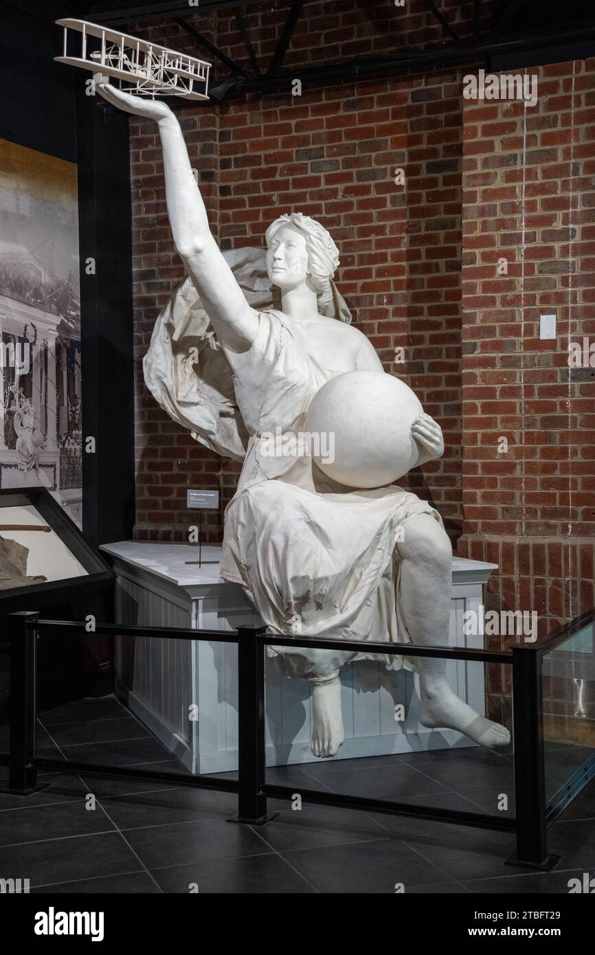 A Statue at Carillon Historical Park, Museum in Dayton, Ohio, USA Stock ...