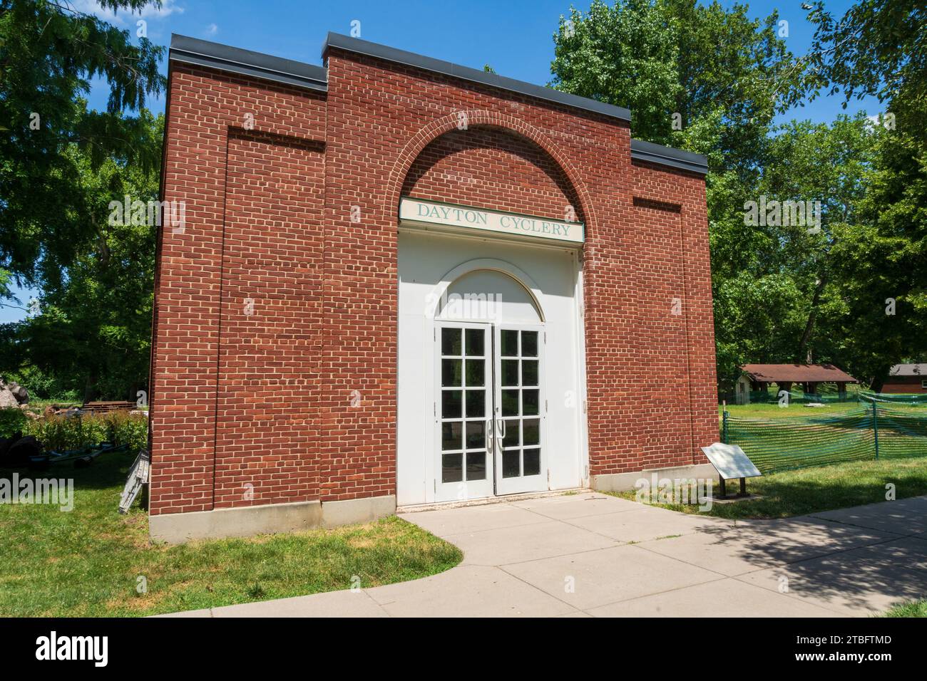 Outside the Wright Brothers National Museum at Carillon Historical Park ...
