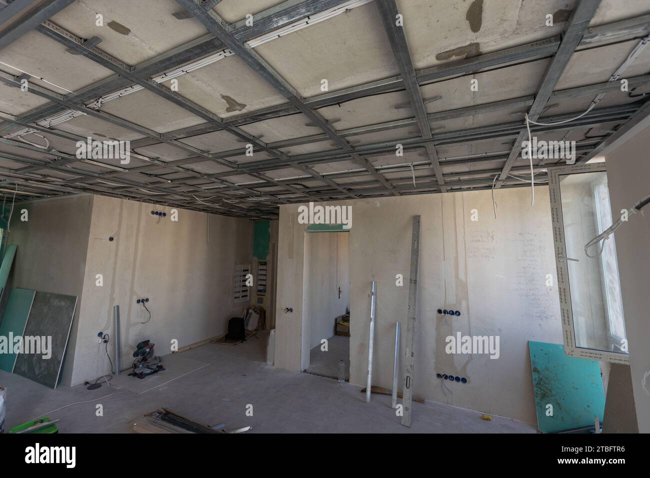 Bottom of the frame mounted ceiling Stock Photo - Alamy