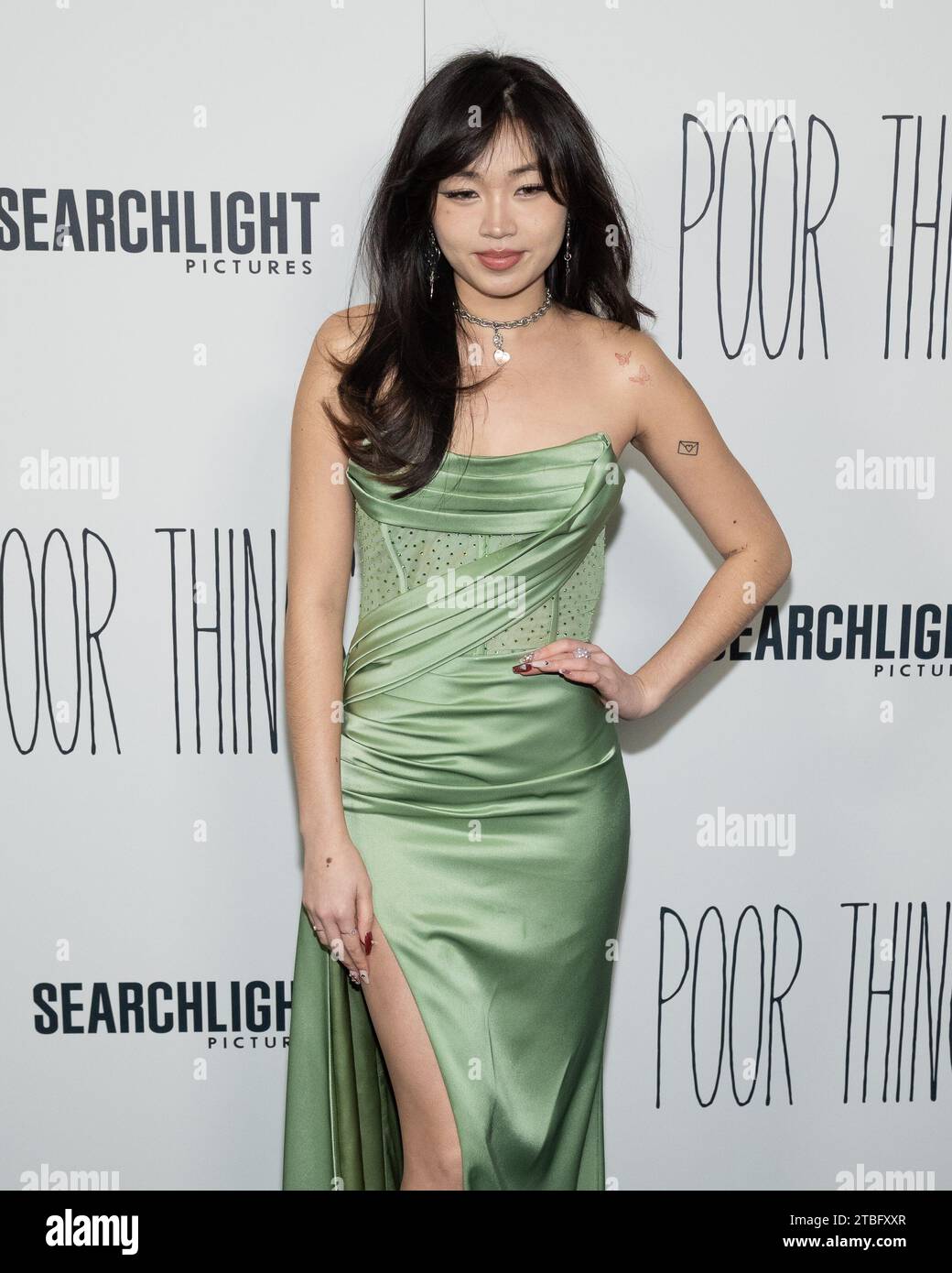 Charlize Chiu arrives for the New York premiere of "Poor Things" at DGA ...