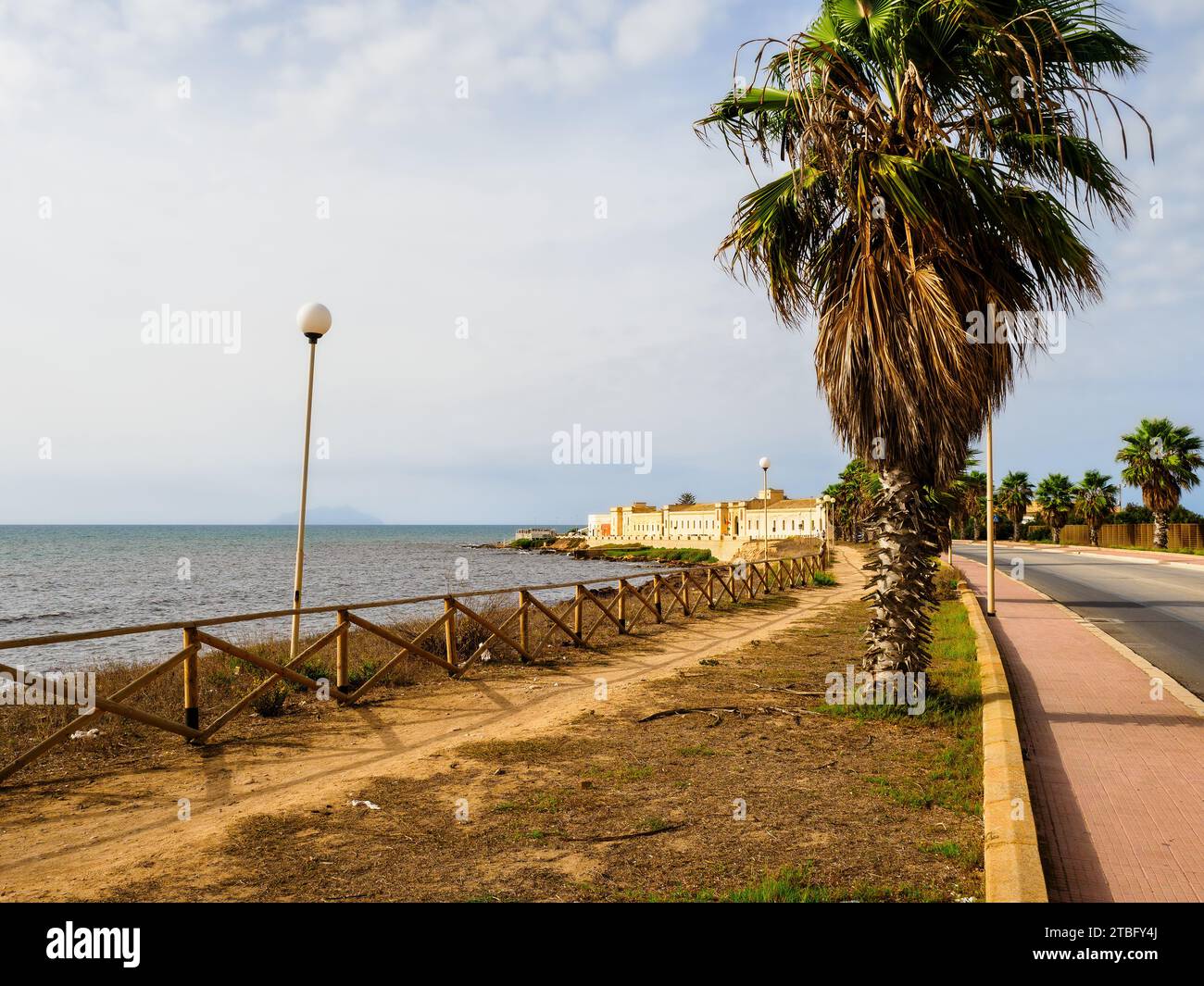 Coastline of Marsala and the Baglio Anselmi archeological museum ...
