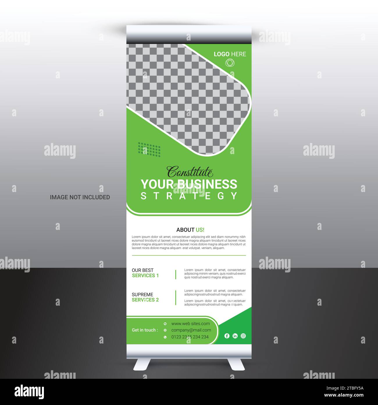 Roll up banner stand template design, Ads banner layout, advertisement ...