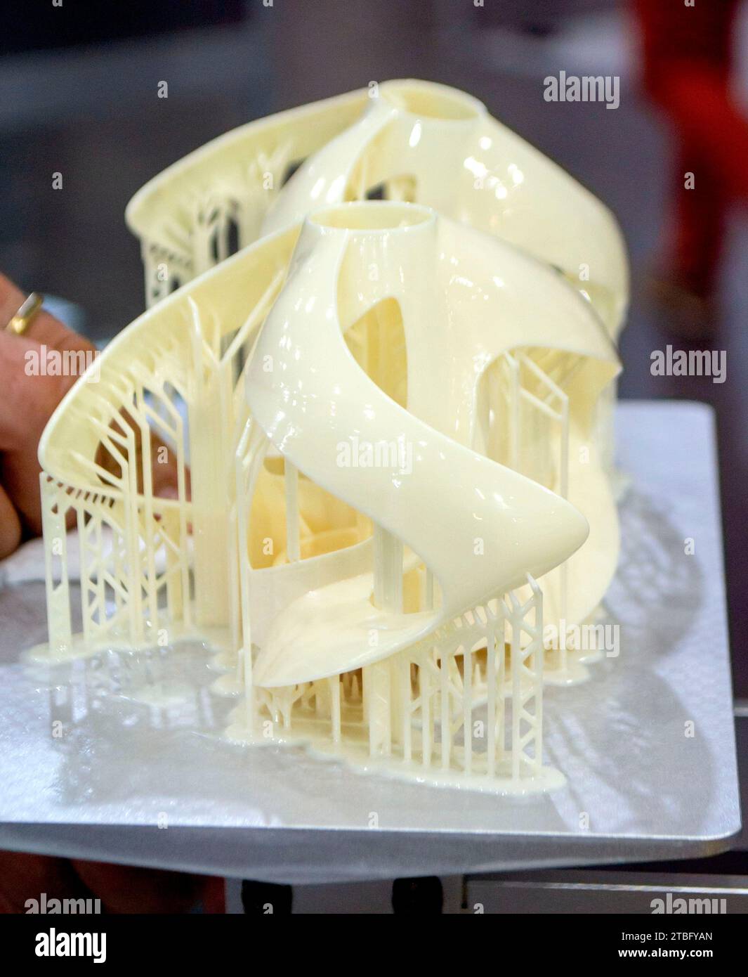 3D printer working process. 3D printing. Stereolithography ...