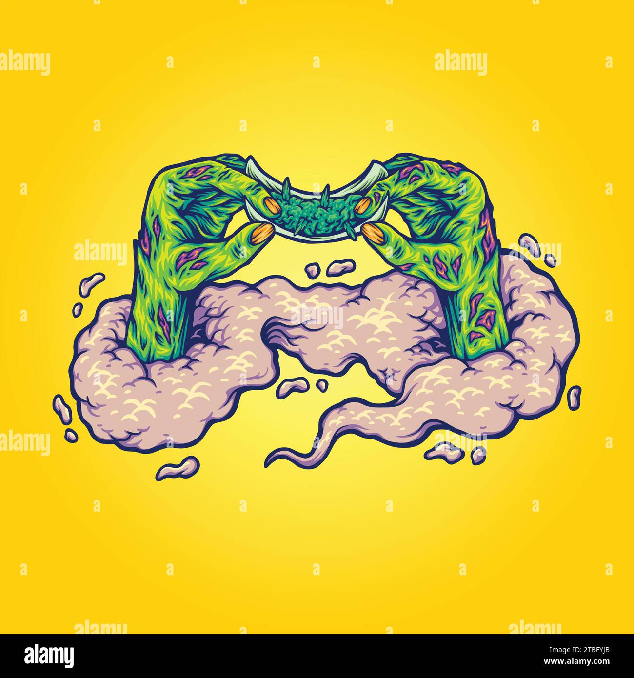 Zombie plant Stock Vector Images - Alamy