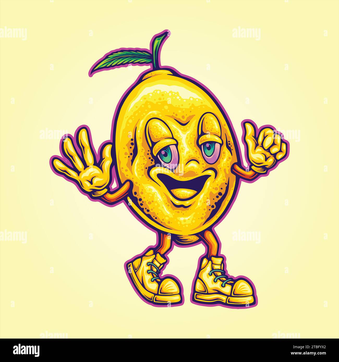 Funny face citrus lemon laughter vector illustrations for your work ...