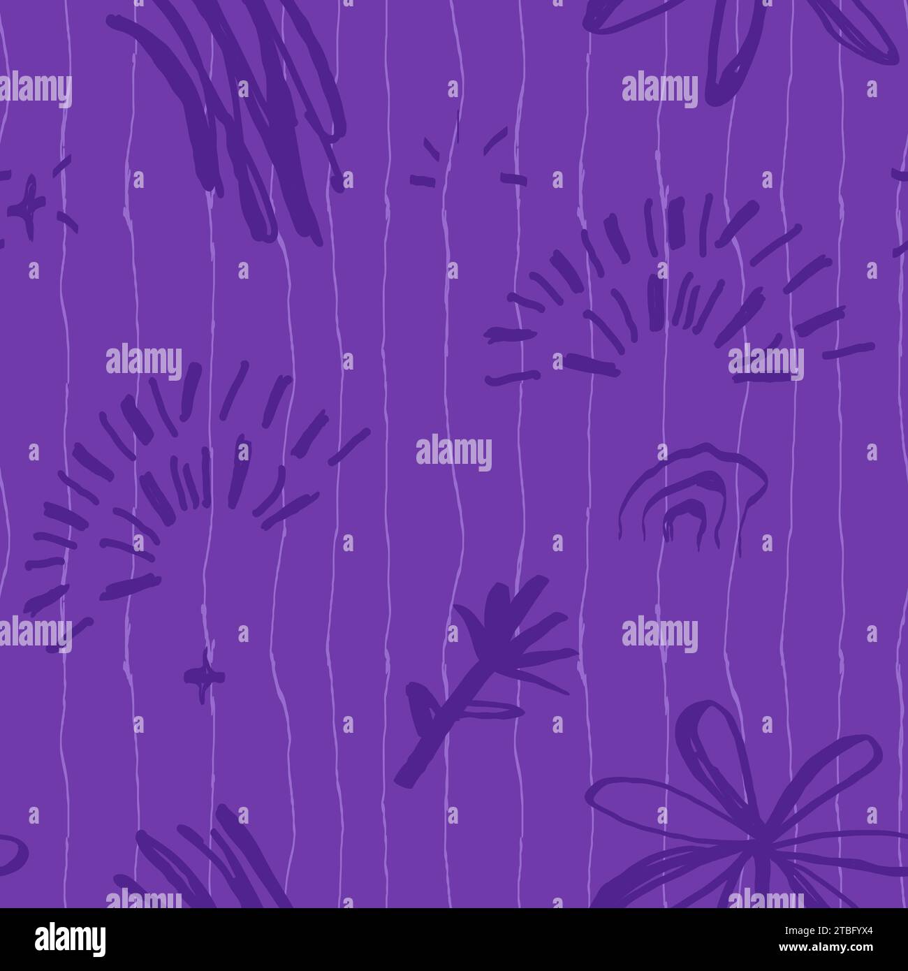 Naive seamless squiggle pattern with dark checkered lines on a dark ...