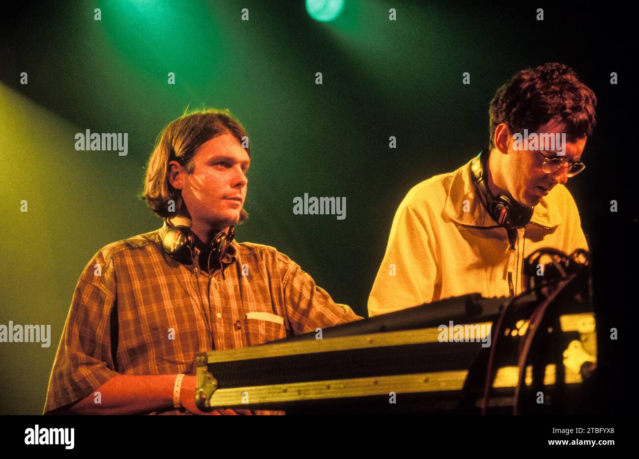 UNDERWORLD, ESSENTIAL FESTIVAL, BRIGHTON, 1996: Darren Emerson and Rick ...