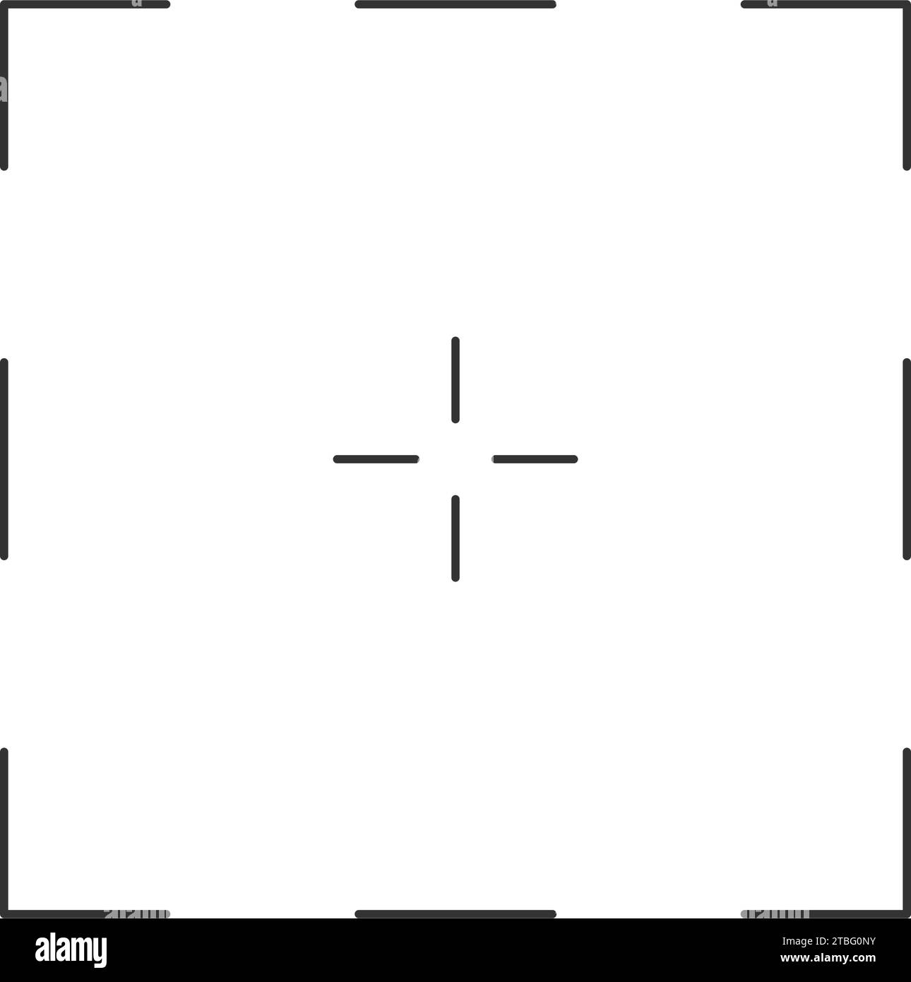 Target icon. Bullseye symbol. Aim crosshair sign of viewfinder, sniper ...