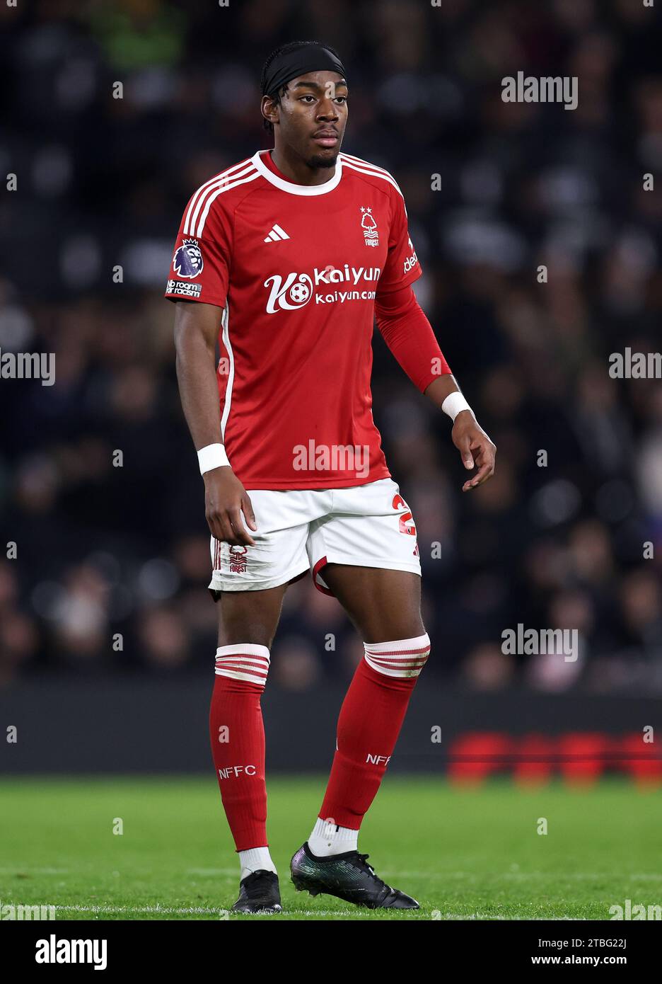 London, UK. 6th Dec, 2023. Anthony Elanga of Nottingham Forest during ...
