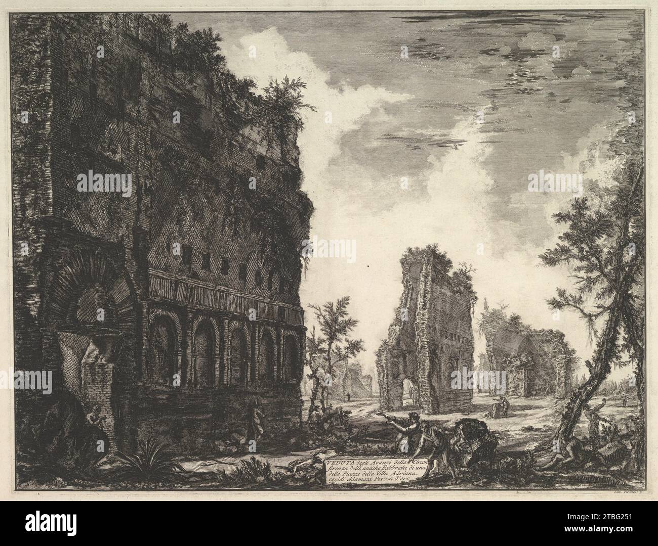 Hadrian's Villa: The Piazza d'Oro (Piazza of Gold) (Veduta degli Avanzi ...