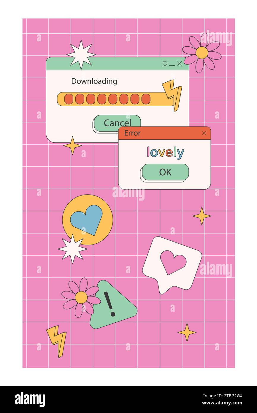 Comic retro groovy surreal Cut Out Stock Images & Pictures - Alamy