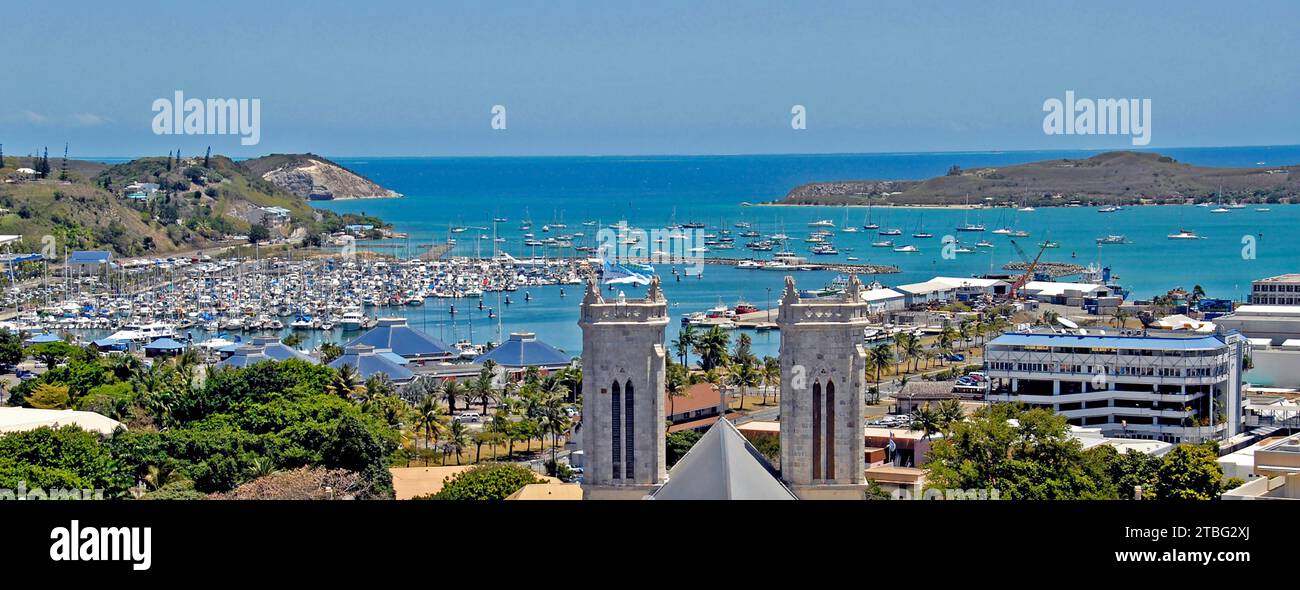 aerial view of Noumea city, New Caledonia, France Stock Photo - Alamy