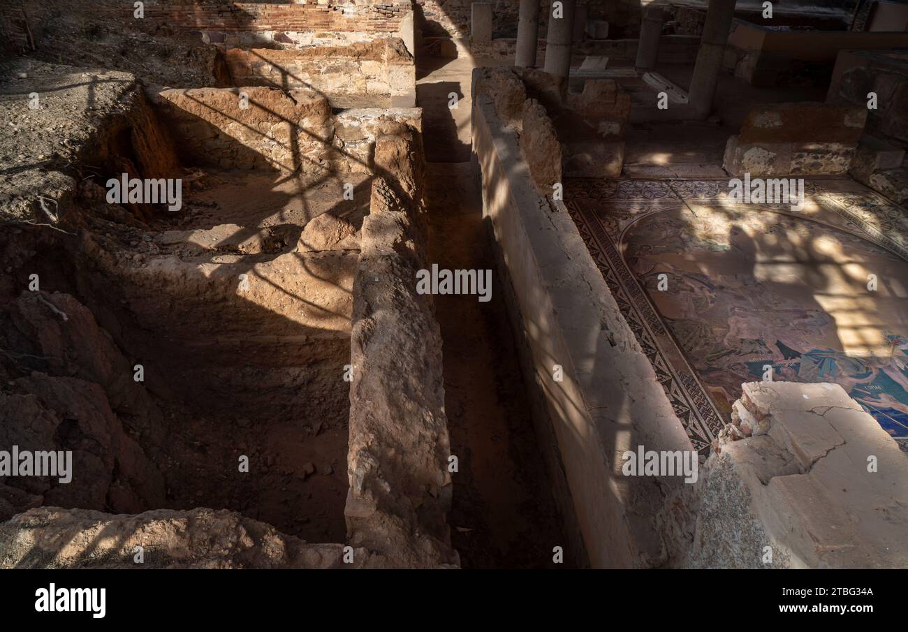 Roman archaeological remains of rooms and a cosmological or cosmogonic ...