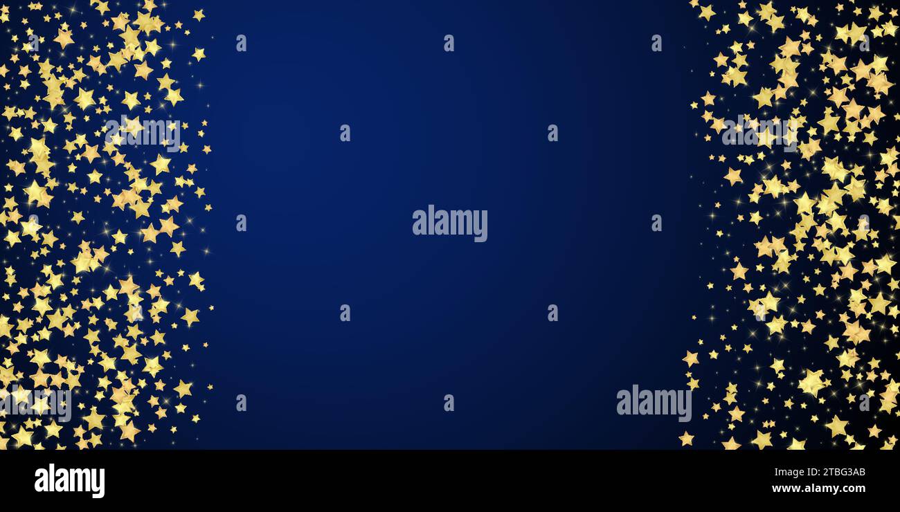 Magic stars vector overlay. Gold stars scattered around randomly ...