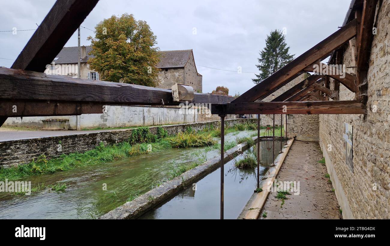 Village view, Nolay, Burgundy, France Stock Photo - Alamy