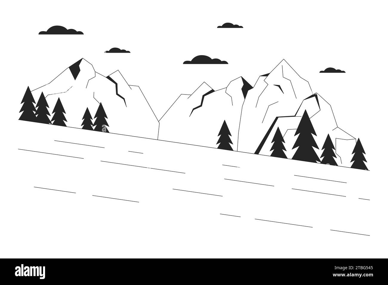 Cartoon slope Cut Out Stock Images & Pictures - Alamy