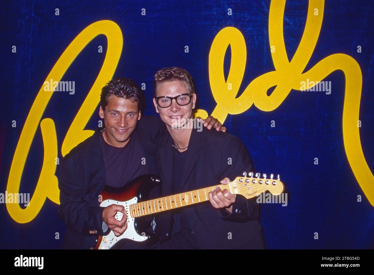 Schauspieler Patrick Bach mit Schauspiel-Kollege und Musiker Fabian ...