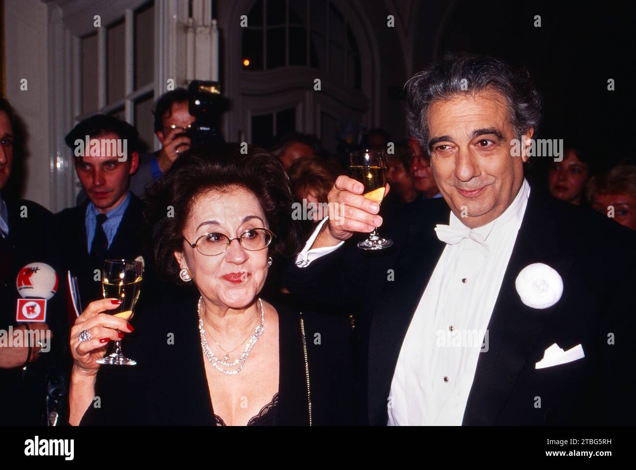 Marta Domingo mit Ehemann, Star-Tenor Placido Domingo, bei einer ...