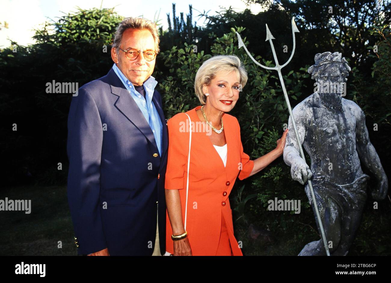 Dagmar Berghoff, deutsche Nachrichtensprecherin, mit Ehemann Peter ...