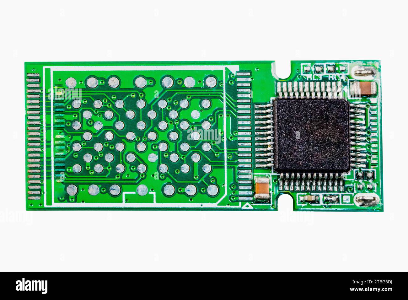A close-up shot of a microchip on a plain white background Stock Photo ...