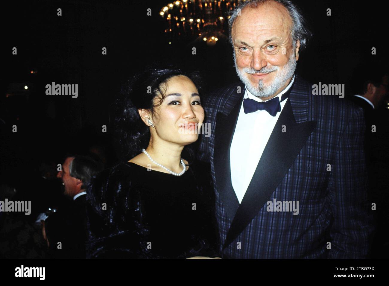 Kurt Masur, deutscher Dirigent, mit Ehefrau Tomoko Sakurai bei einer ...