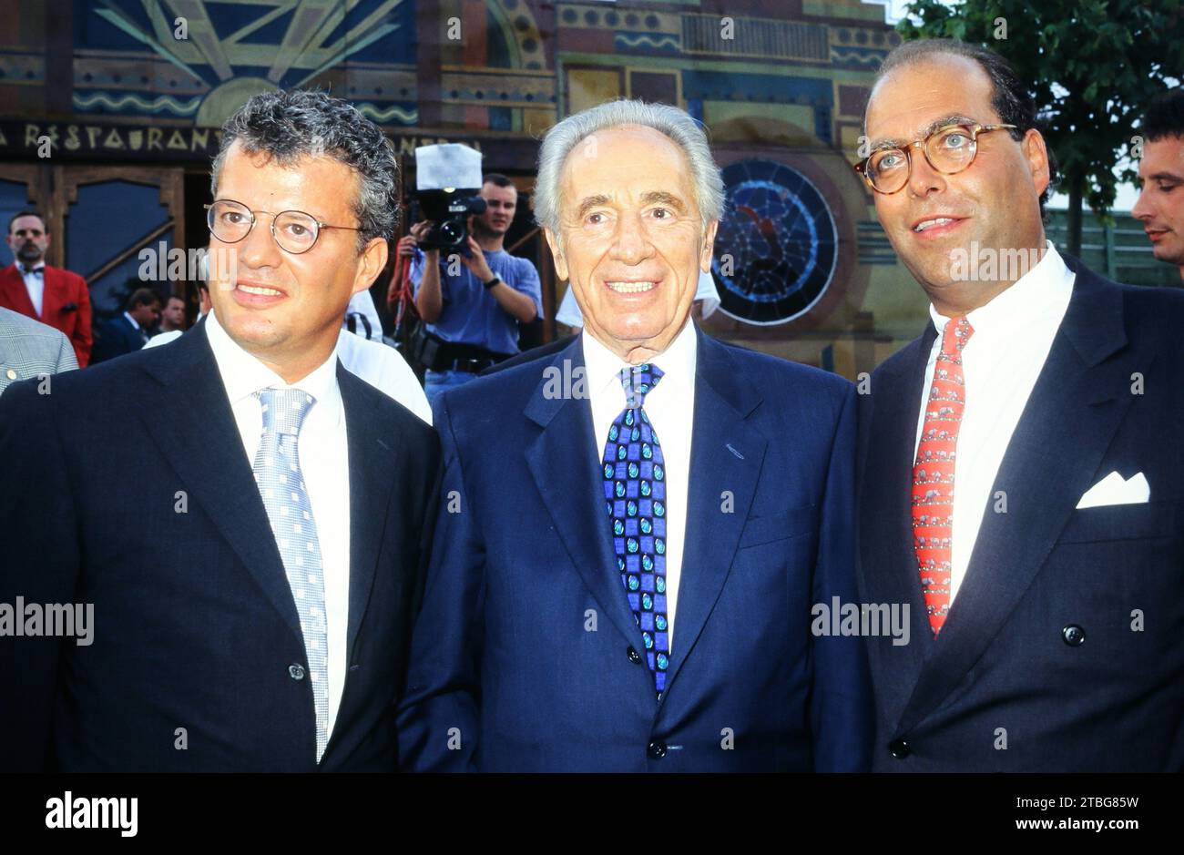 Michael Rosenblat, Schimon Peres, israelischer Politiker und Andreas ...