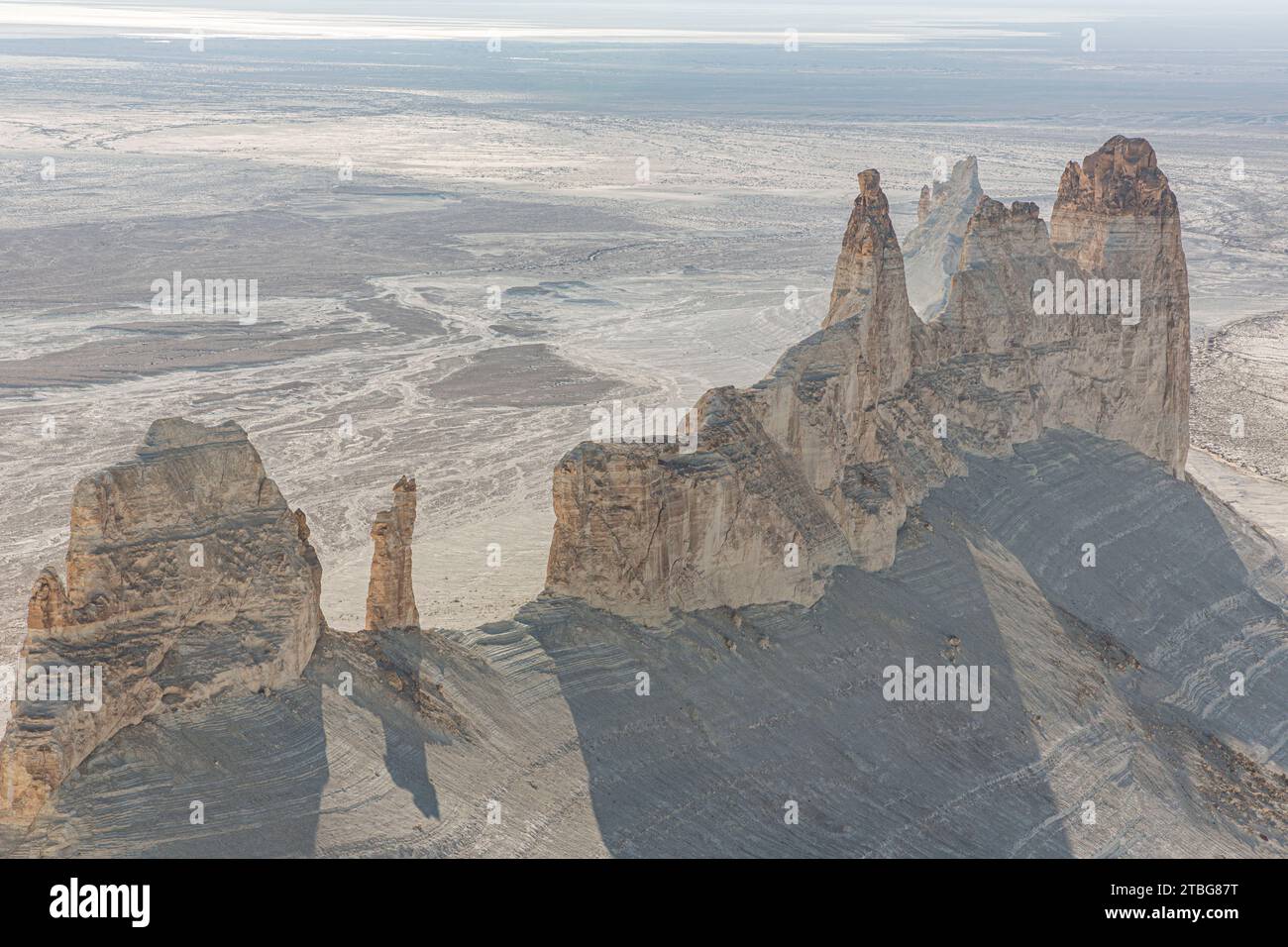 Bozzhira Valley, Ustyurt Plateau, Kazakhstan Stock Photo - Alamy