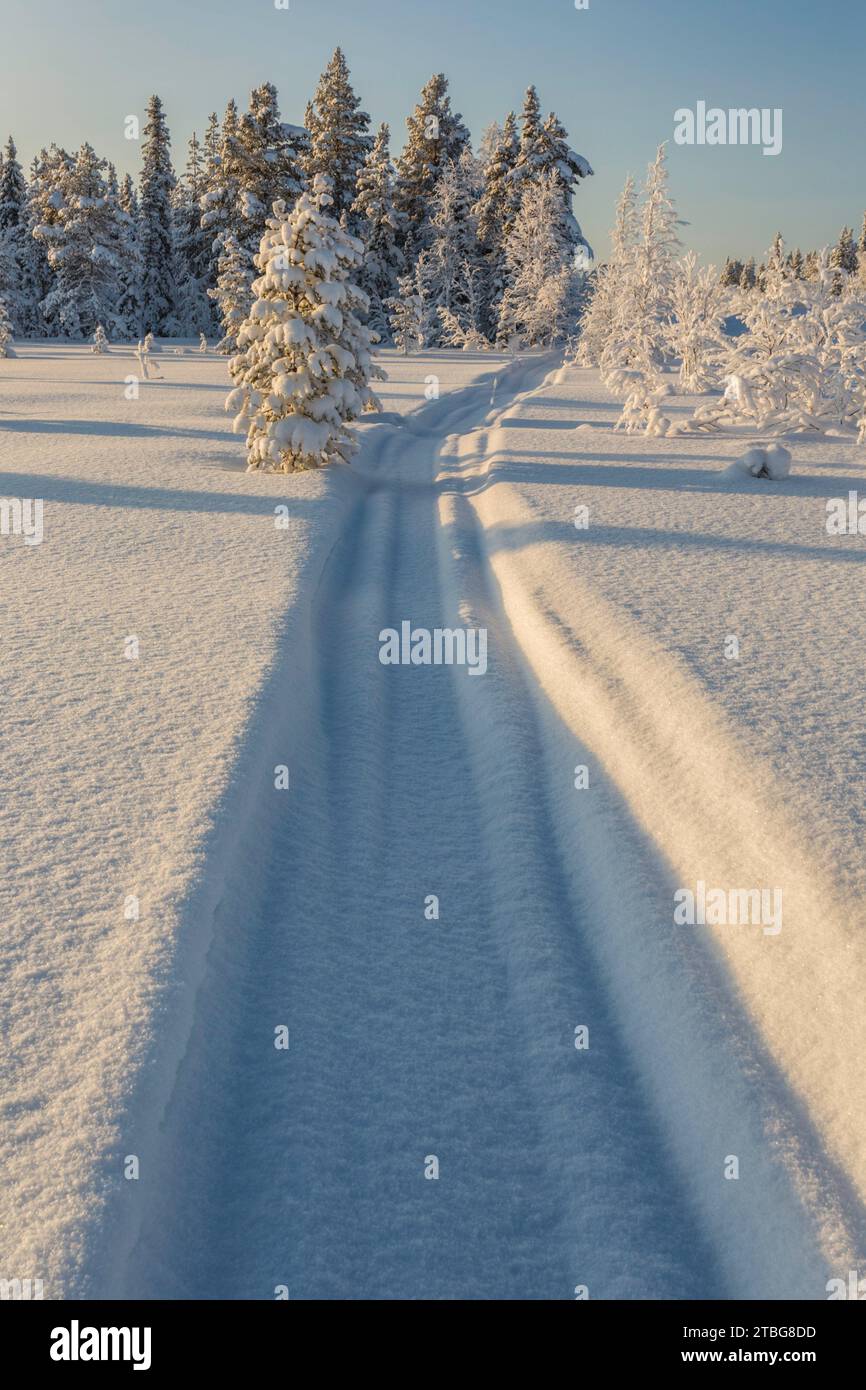 Snowmobile track hi-res stock photography and images - Alamy