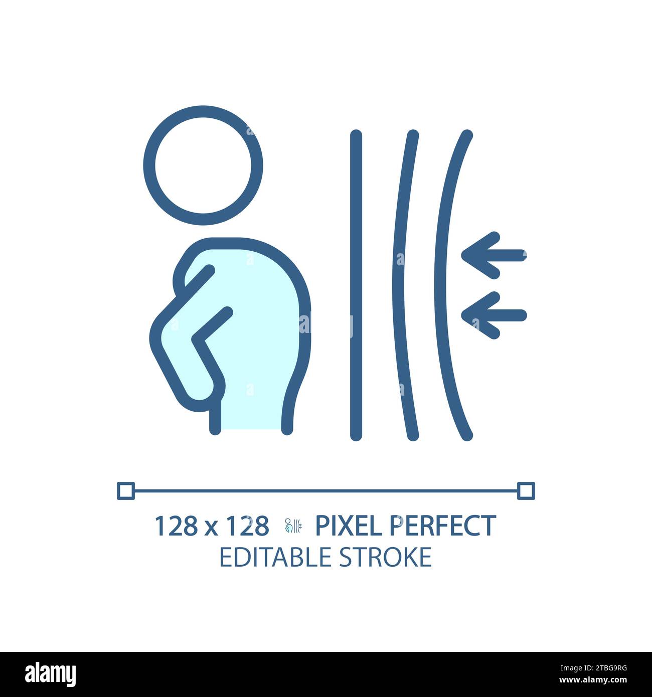 2D thin linear simple blue resilience icon Stock Vector Image & Art - Alamy