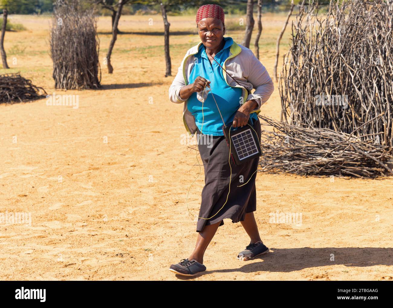 African villager electricity hi-res stock photography and images - Alamy
