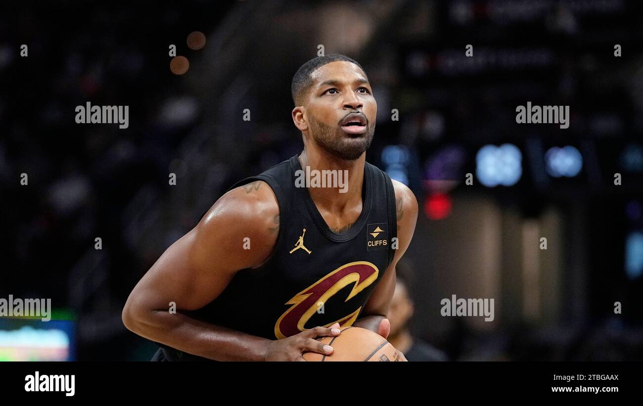 Cleveland Cavaliers center Tristan Thompson during an NBA basketball ...