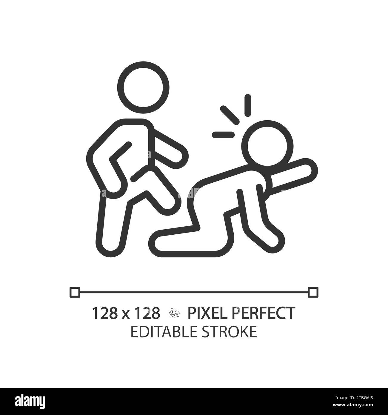 2D thin linear simple black abandonment icon Stock Vector Image & Art - Alamy