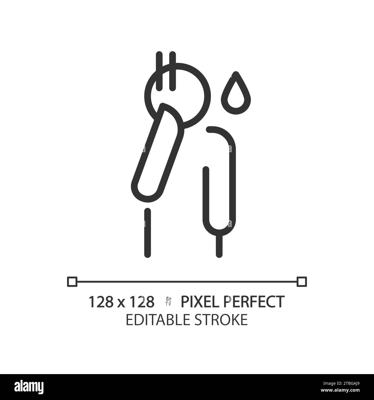 2D thin linear simple black shame icon Stock Vector Image & Art - Alamy