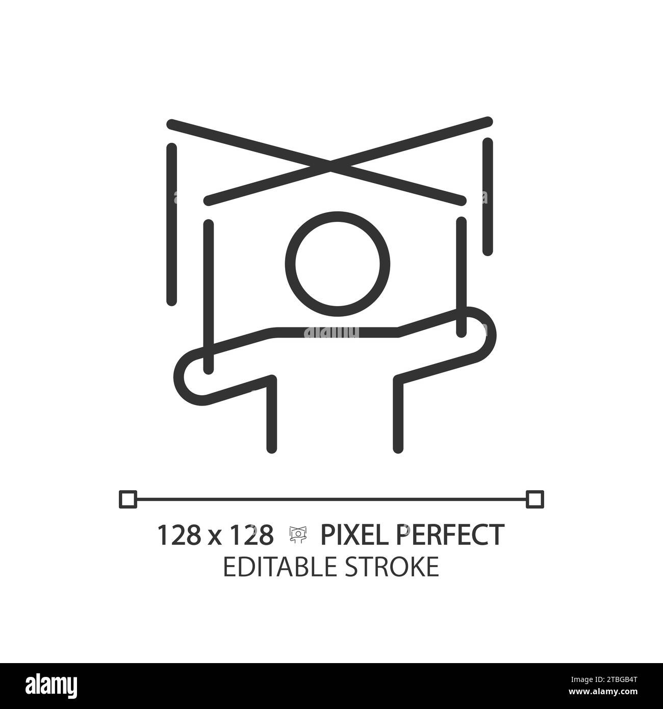 2d Thin Linear Simple Black Manipulation Icon Stock Vector Image And Art Alamy