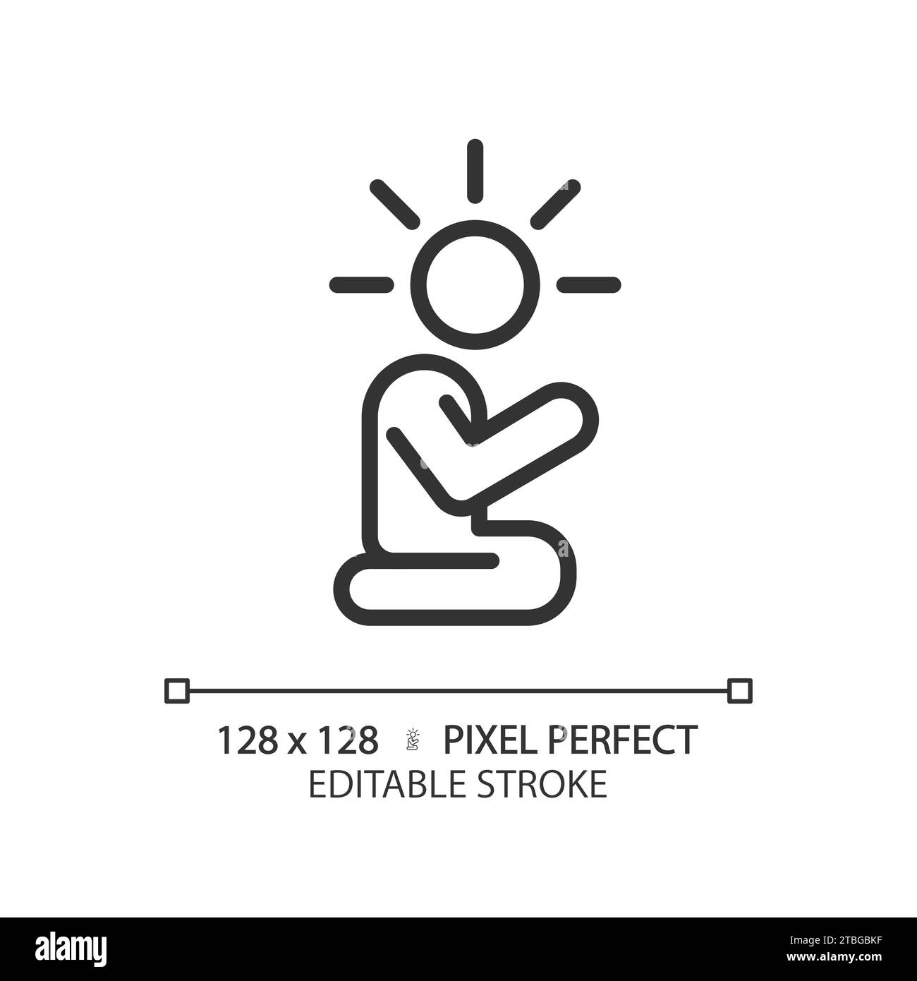 2D thin linear simple black relief icon Stock Vector Image & Art - Alamy