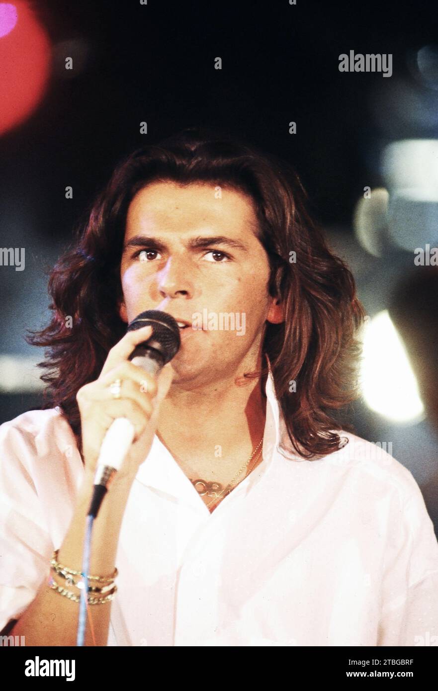 Thomas Anders, Sänger des Pop-Duos Modern Talking, Portrait circa 1986 ...