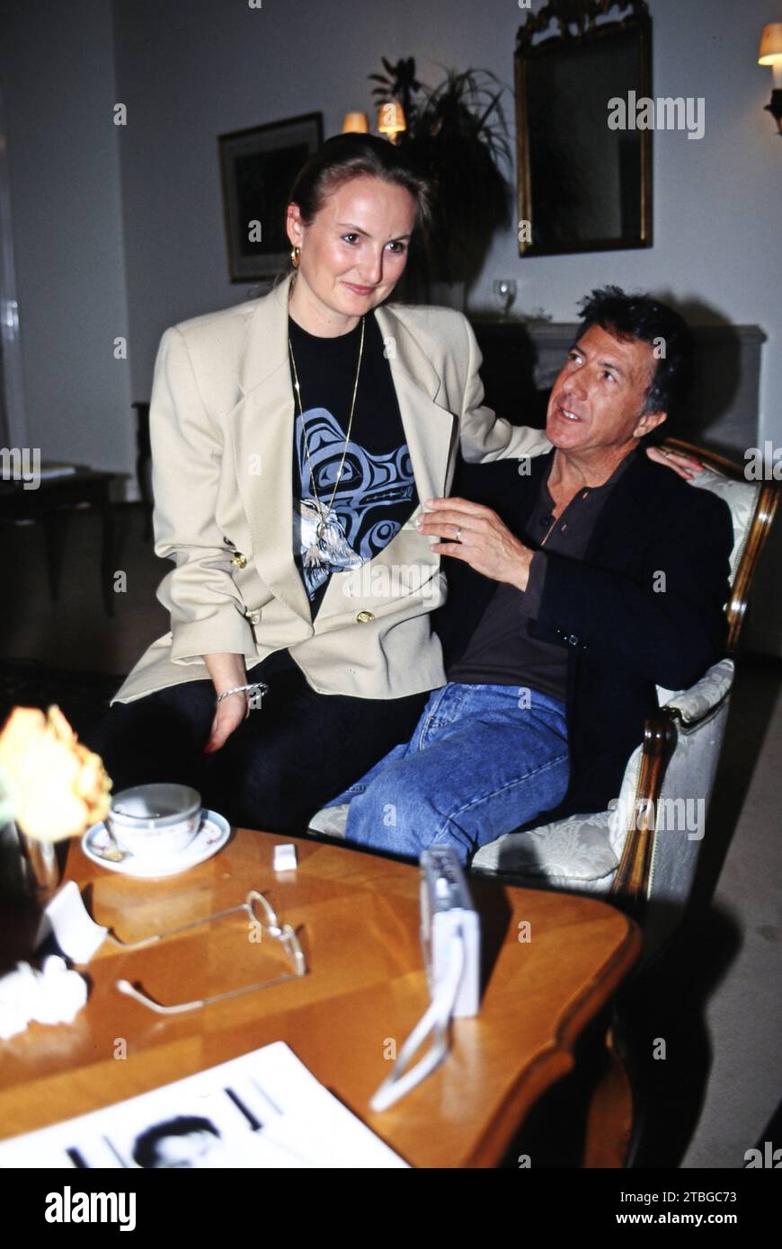 Schauspieler Dustin Hoffman mit Ehefrau Lisa, der amerikanische ...