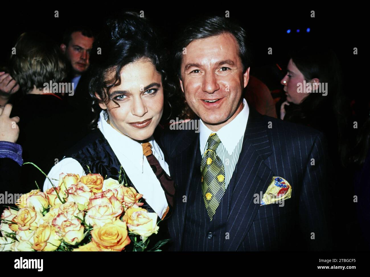 Sängerin Jule Neigel, aka Julia Neigel, mit ARD Tagesschau-Sprecher Jan ...