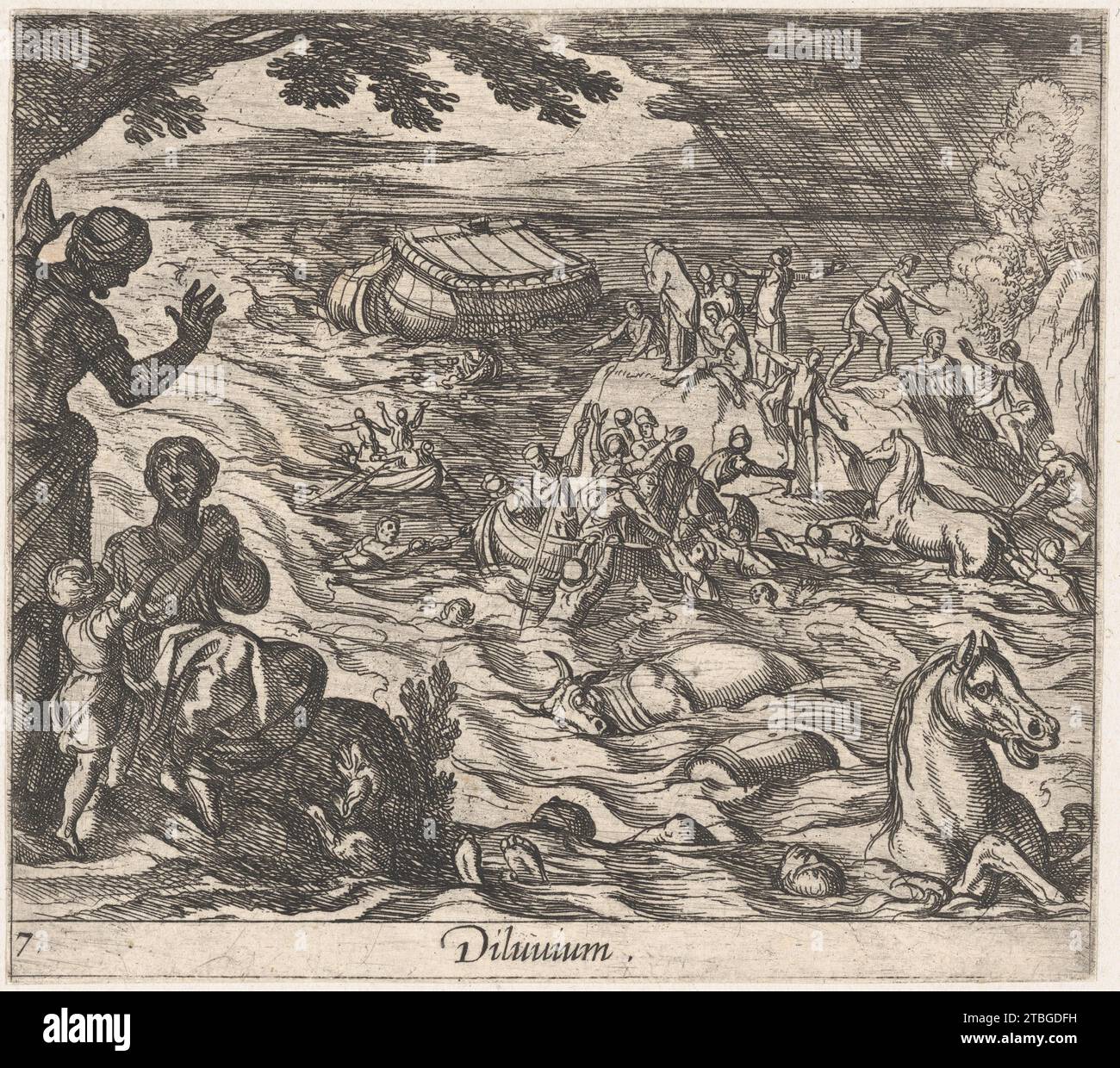 Plate 7: The Flood (Diluvium.), from Ovid's 'Metamorphoses' 1951 by ...