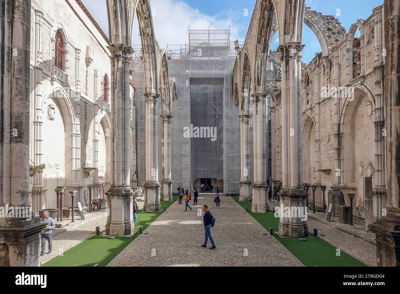Portugal, Lisbon, Carmo Convent (Convento do Carmo), is the former ...
