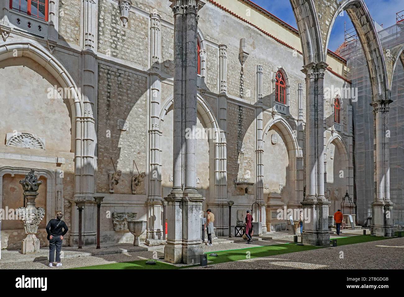 Portugal, Lisbon, Carmo Convent (Convento do Carmo), is the former ...