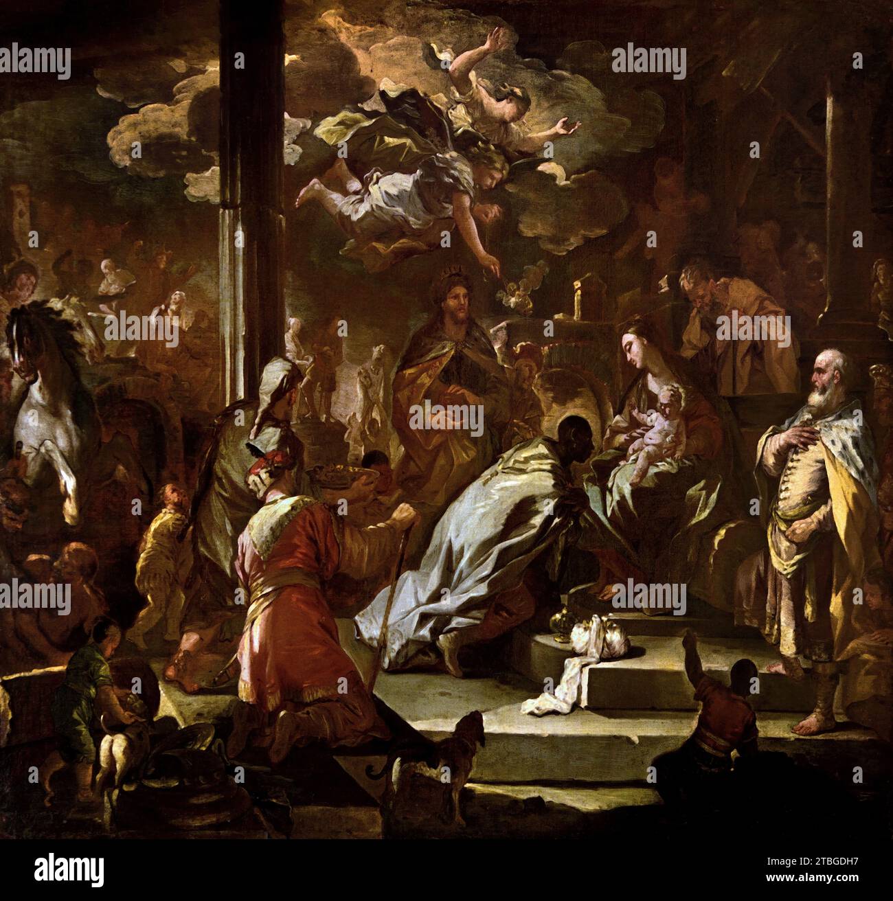 Adorazione dei Magi - Adoration of the Magi by Nicola Malinconico 1663 ...