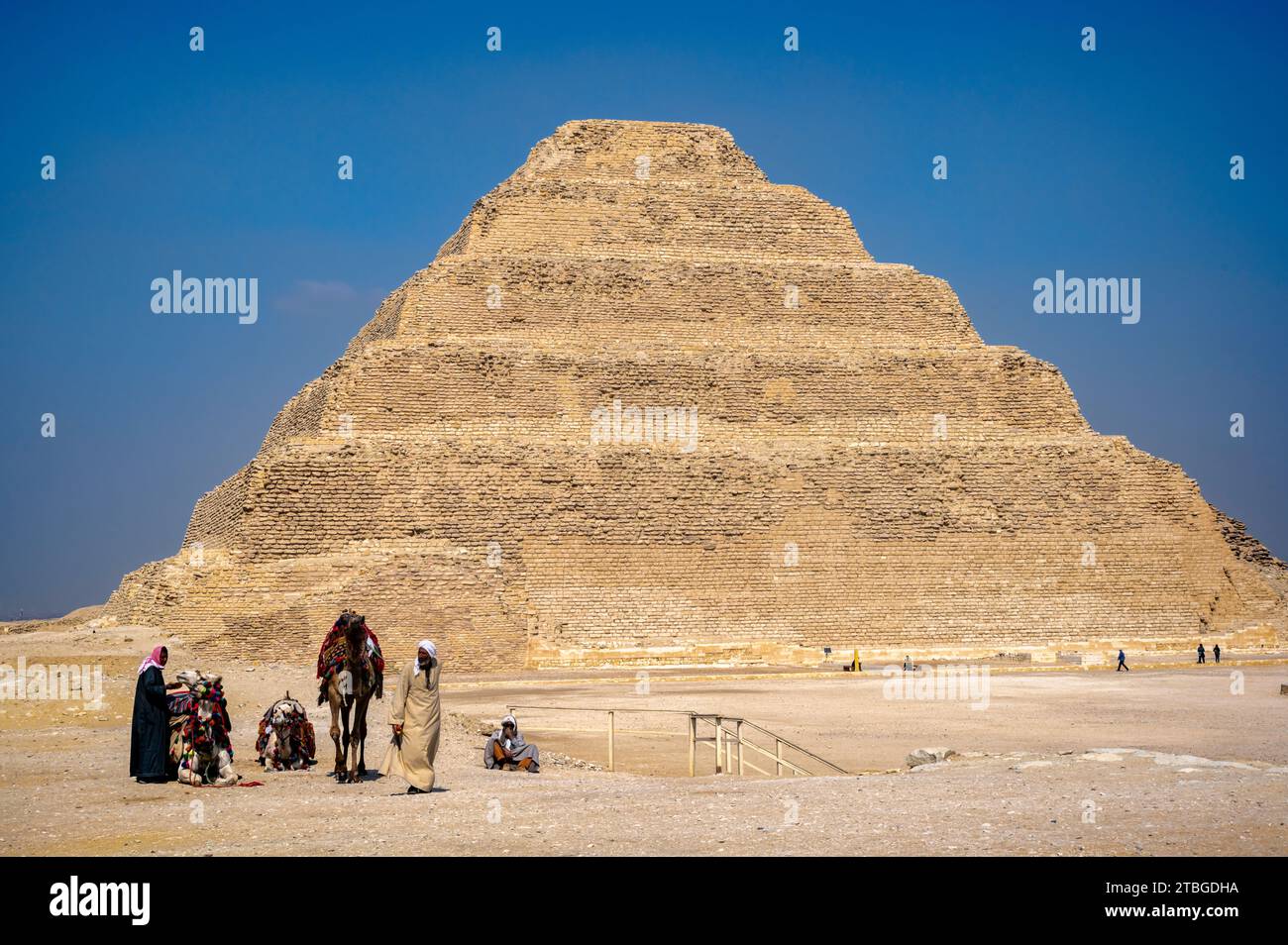 Pyramid of Djoser, Saqqara, Memphis, Egypt Stock Photo - Alamy